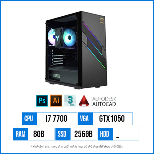 PC Designer TD7 – Core i7 7700 | 8G | GTX1050 2G | 256G SSD