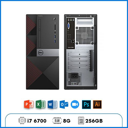 Máy Bộ Dell Vostro 3667 MT – Core i7 6700 | 8G | SSD 256G